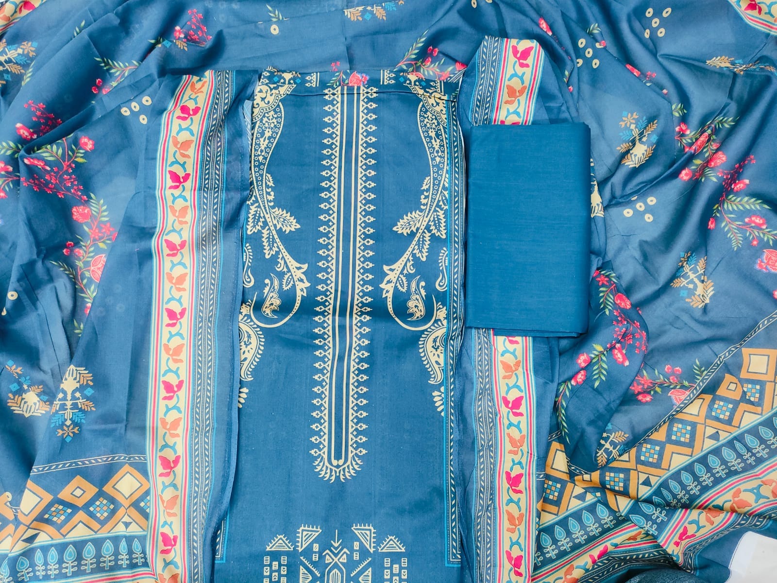 Beautiful Cotton Three Piece – Elegant Fabrics BD